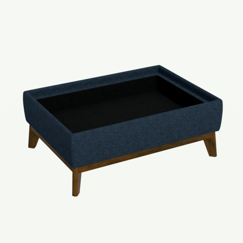 Wildon Home® Blue Reversible Tray Ottoman | Wayfair
