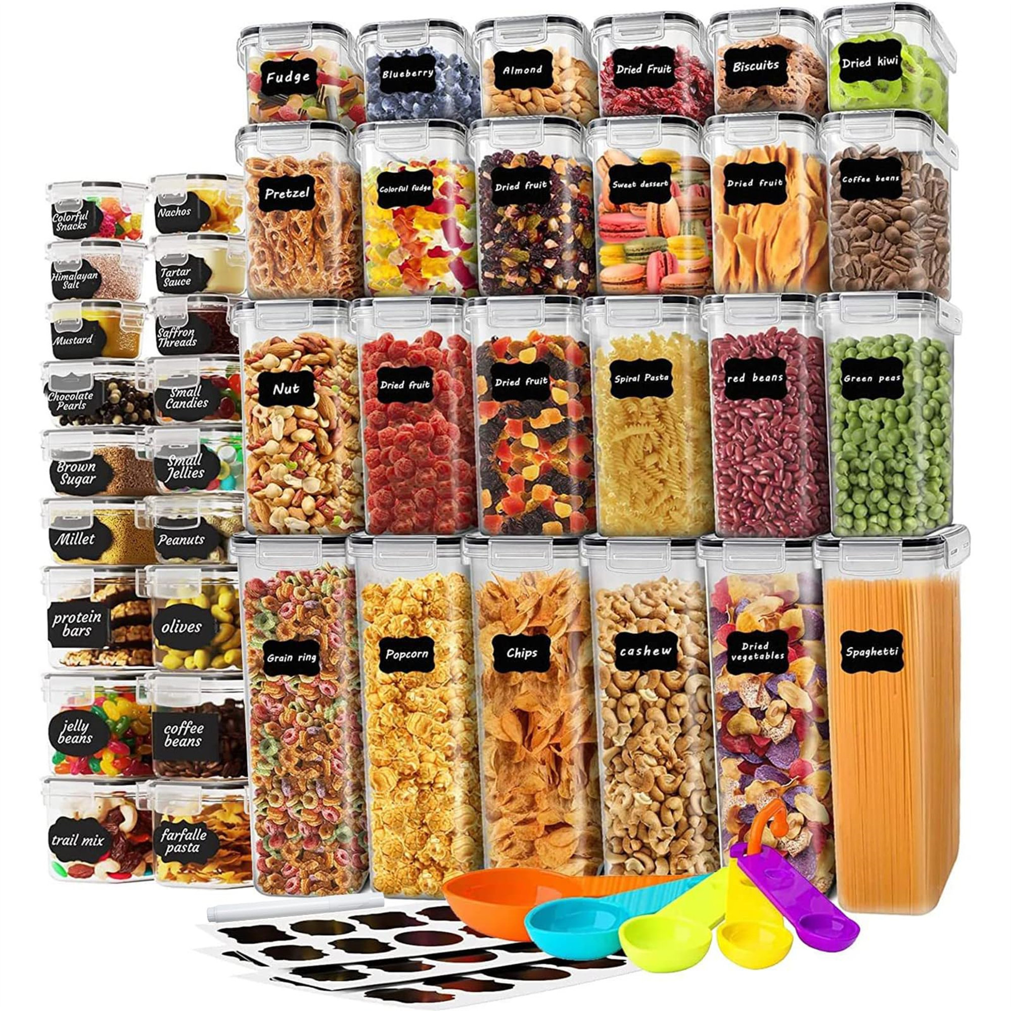 Ebern Designs Set Of 42 Airtight Food Storage Containers & Kitchen ...