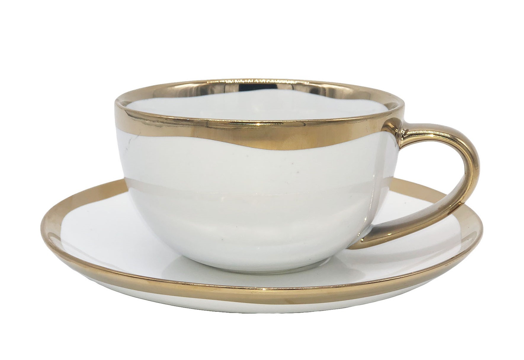 Canvas Home Dauville Porcelain Rim Teacup & Saucer & Reviews - Wayfair ...
