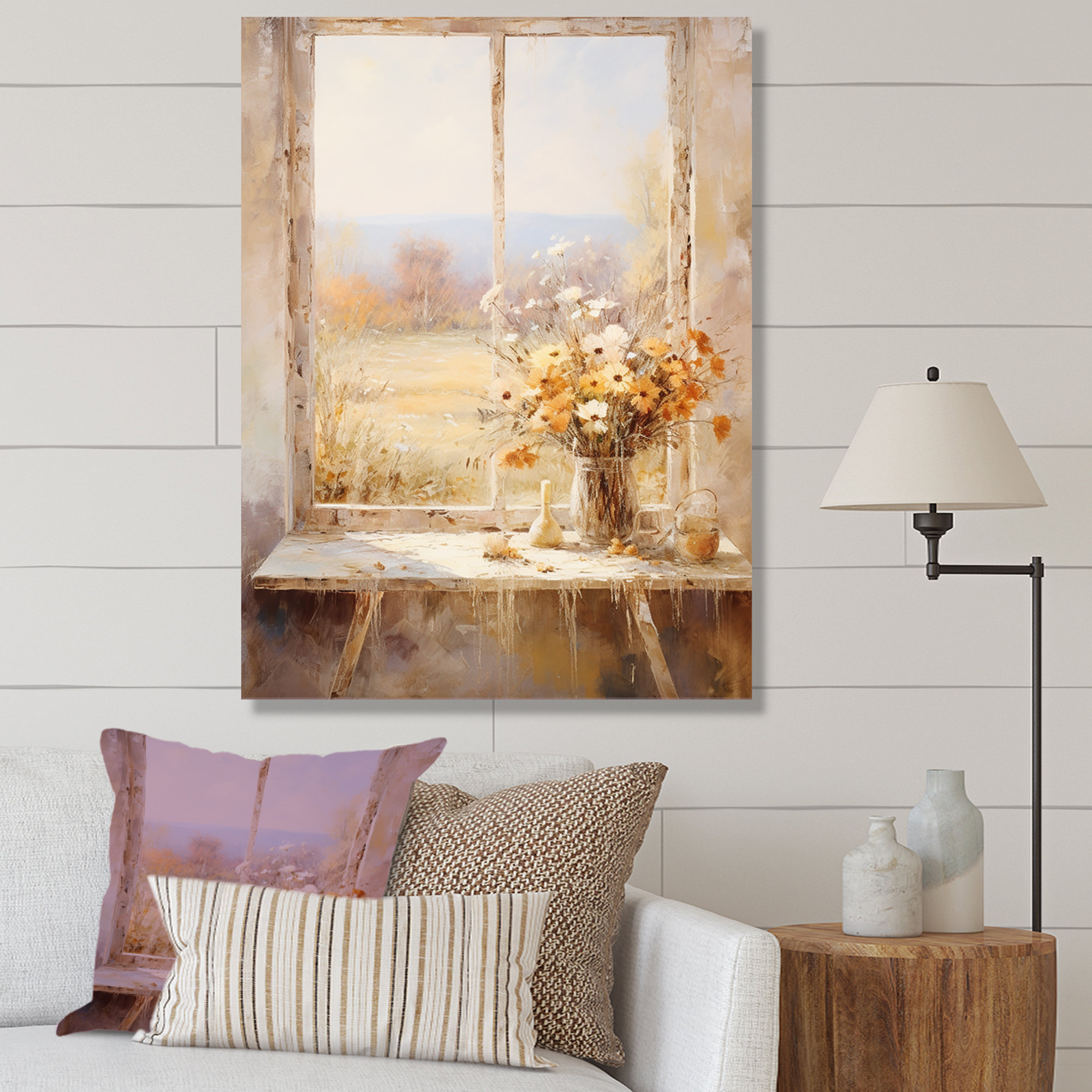 Winston Porter Vintage Floral Meadow Windows View 6 - Meadow Wall Art ...