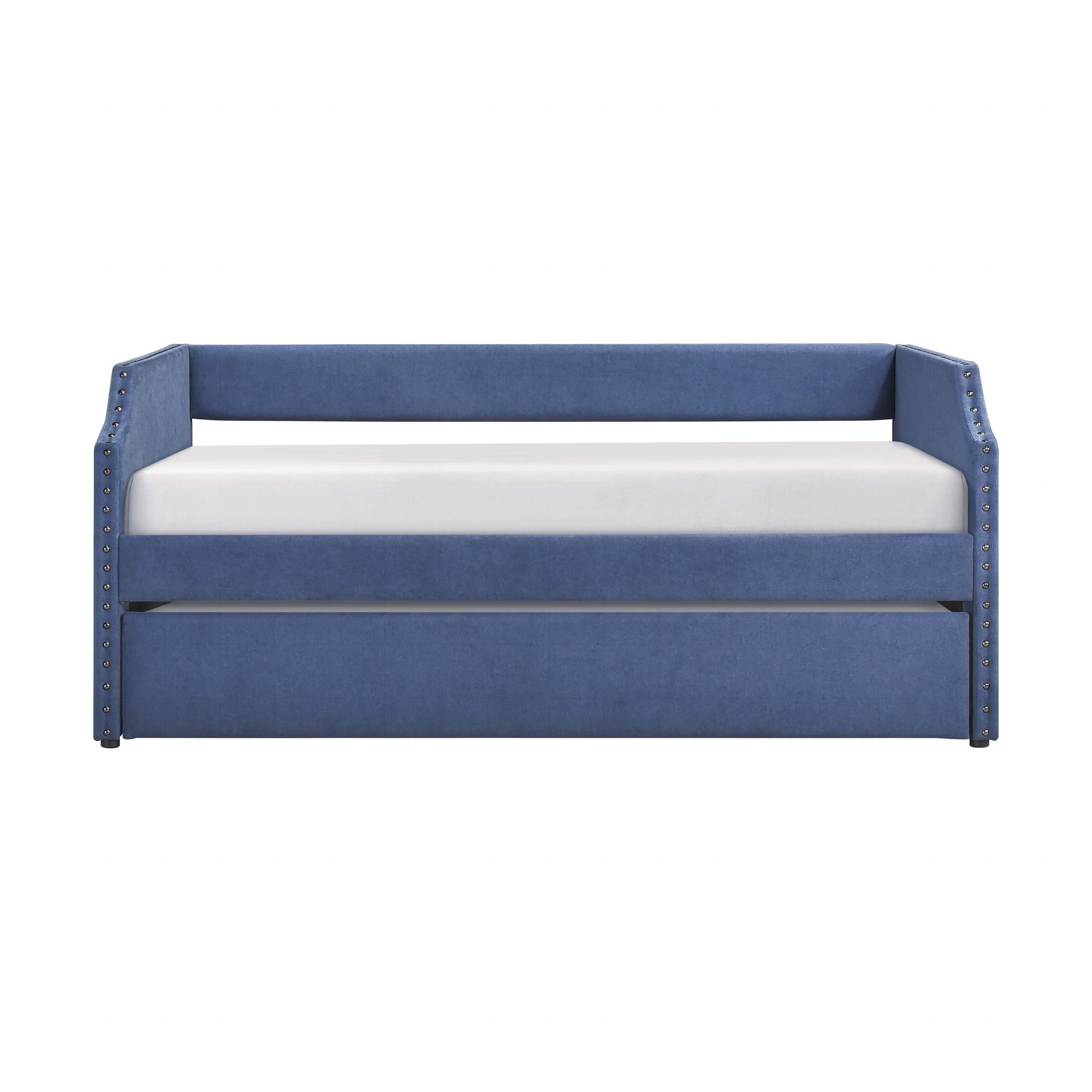 Rosdorf Park Modern Contemporary Daybed with Trundle Textured Fabric ...