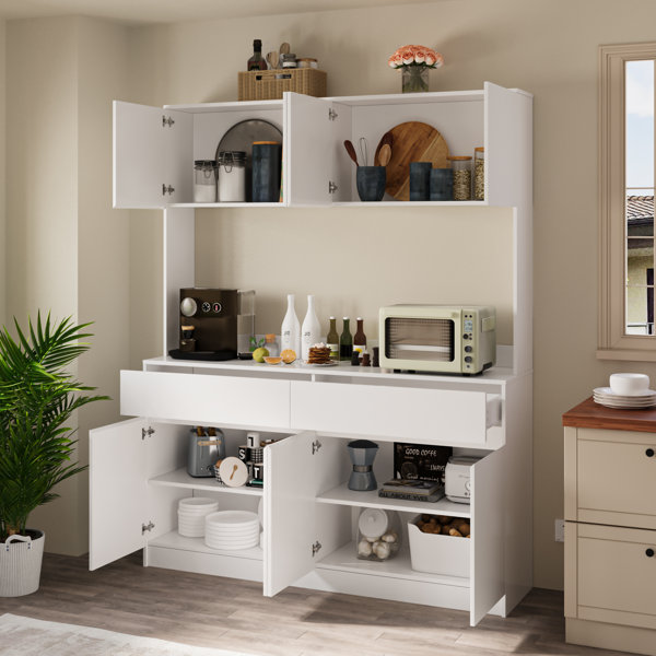 Latitude Run® 71" Tall Kitchen Pantry Storage Cabinet & Reviews | Wayfair