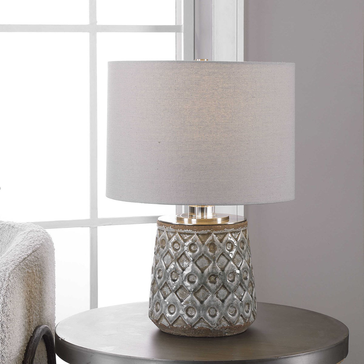 Foundry Select Simard 20" Blue-Grey Table Lamp & Reviews - Wayfair Canada