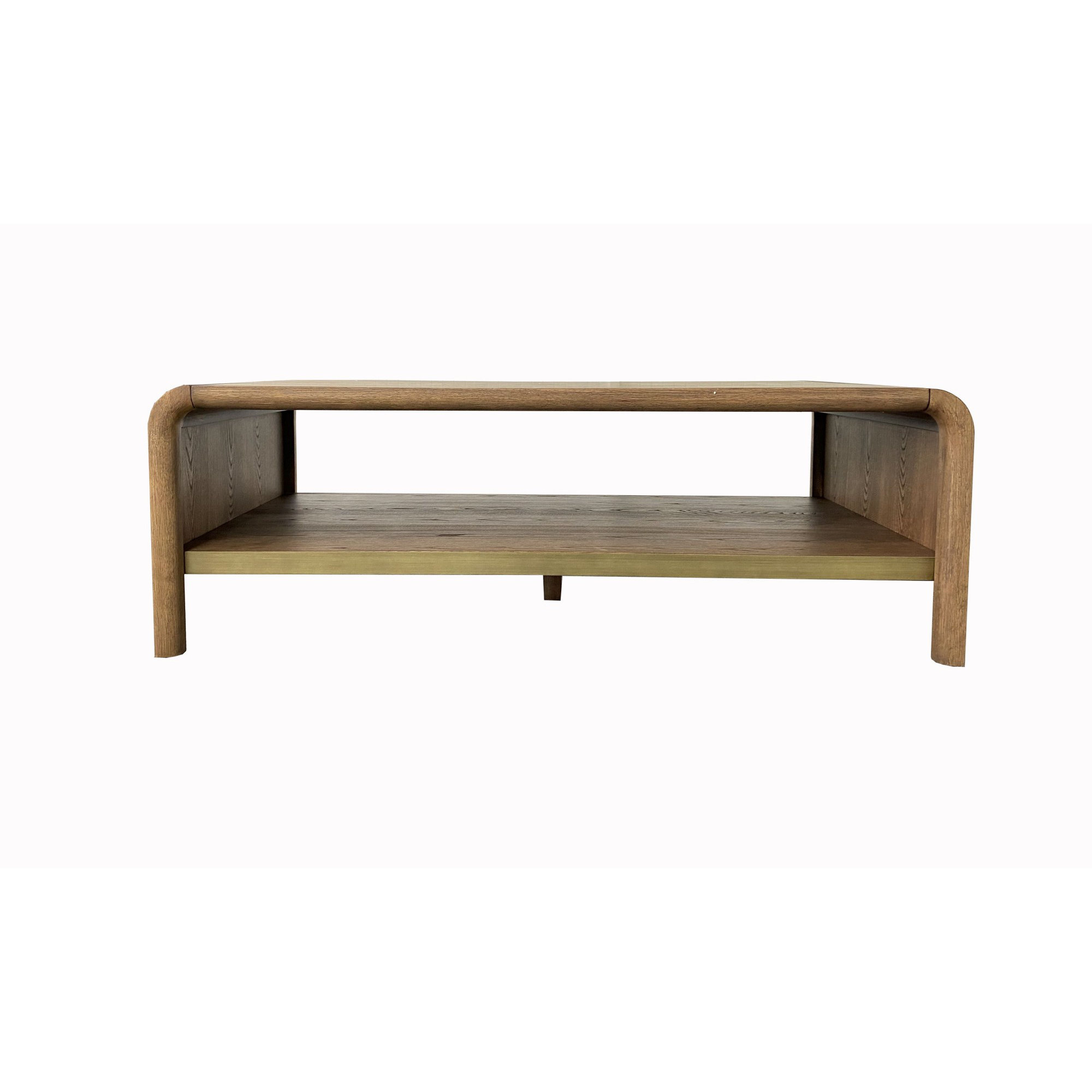 Gracie Oaks Waterfall Cocktail Table - Latte | Wayfair