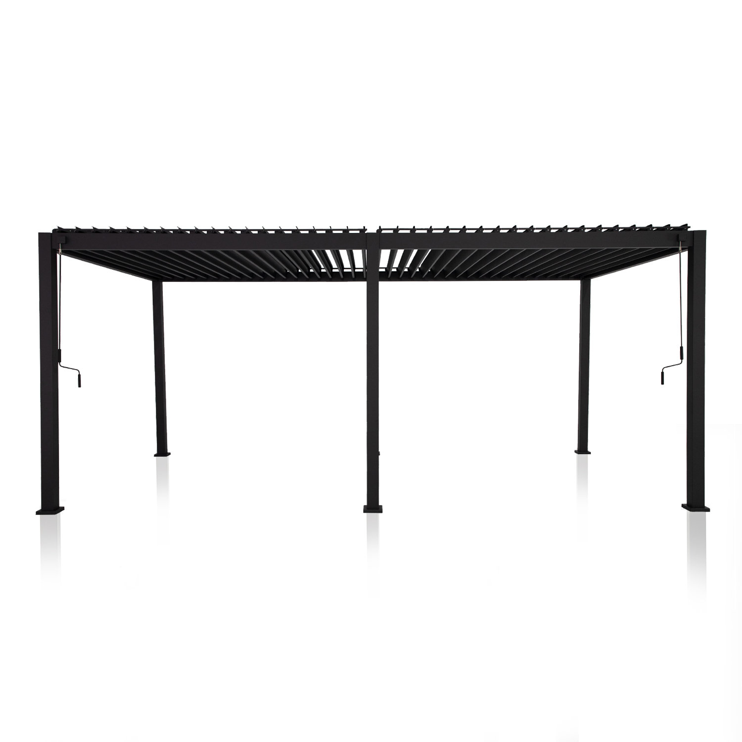 Mirador 111DA Full Aluminum Frame Pergola with Adjustable Double-Layer ...