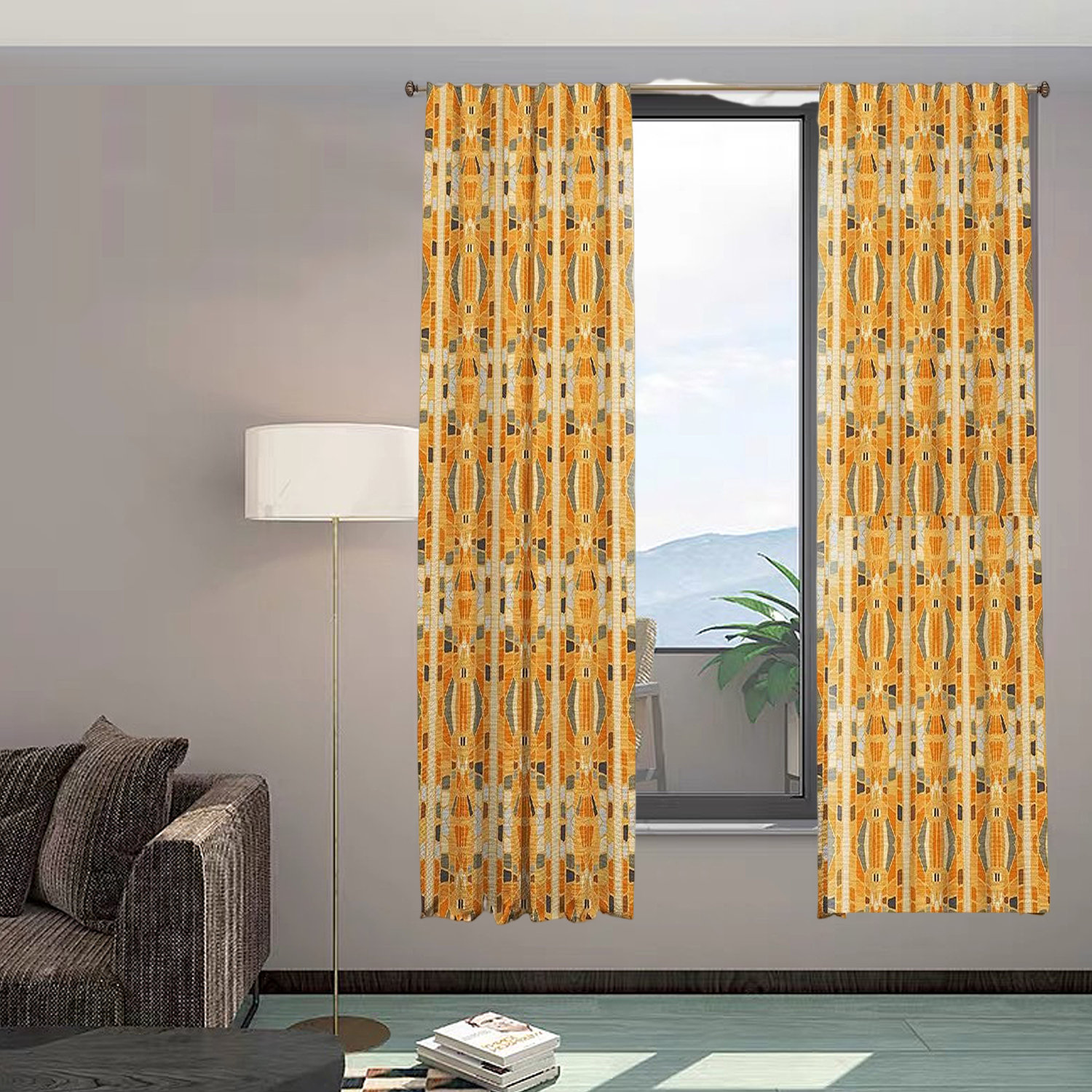 Frifoho Microfiber Curtain | Wayfair