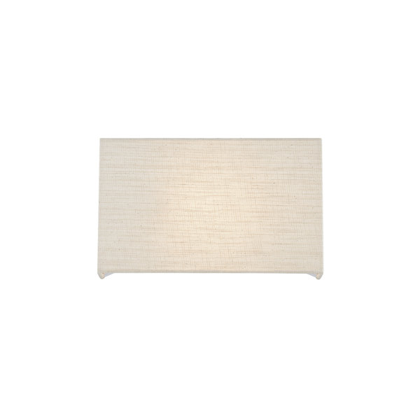 Justice Design Group Textile - ADA Rectangle Fabric Wall Sconce - Linen ...