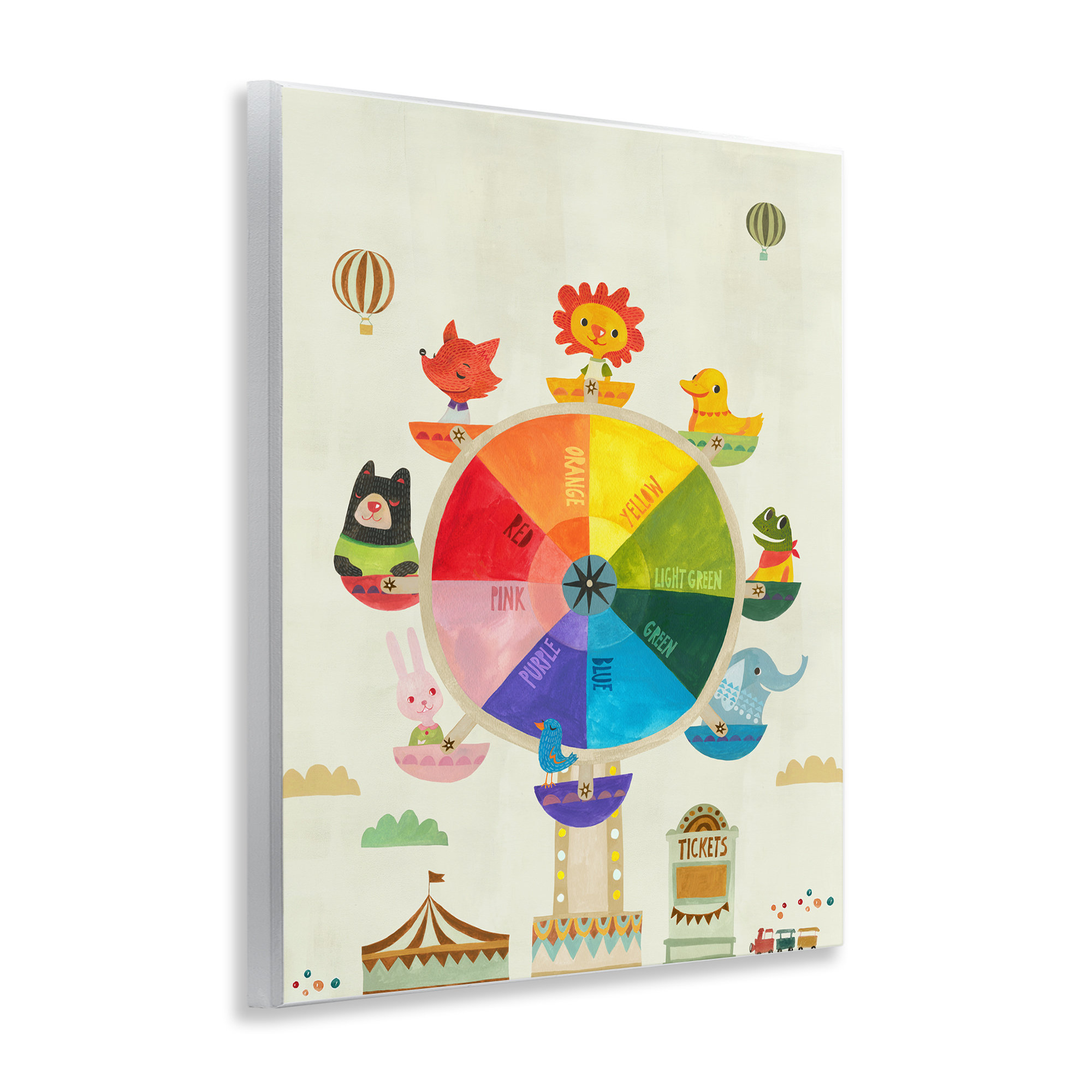 George Oliver Educational Hue Ferris Wheel Wall Plaque Art by Irene ...
