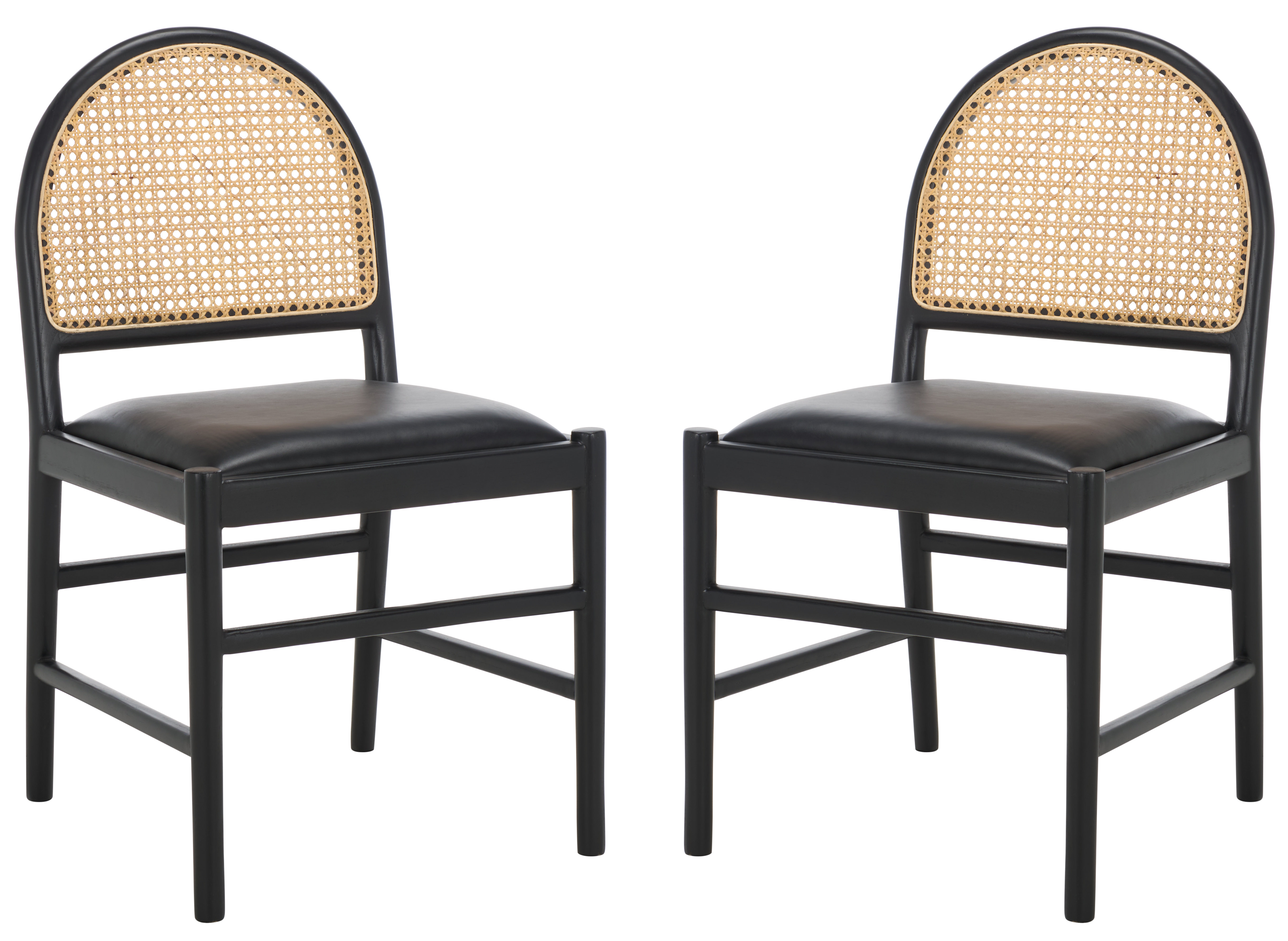 Safavieh Couture Laylie Leather Upholstered Dining Chair | Perigold
