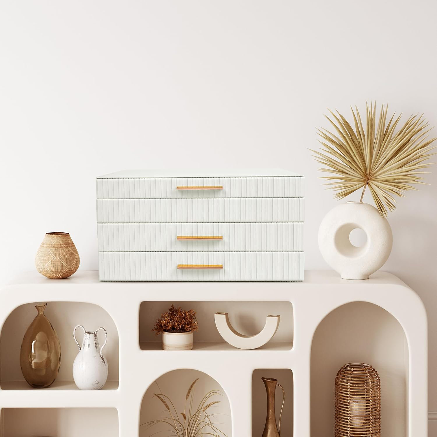 Rebrilliant Jewelry Storage Organizer With 2 Drawers 3-Tier Large ...