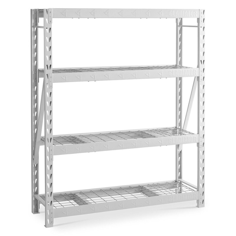 Gladiator® 60" Wide Heavy Duty Rack With Four 18" Deep Shelves ...