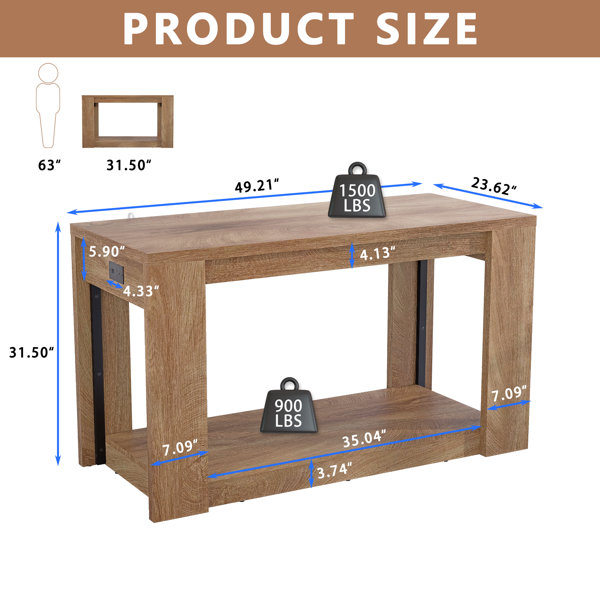 August Grove® Farmhouse 75–120 Gallon Aquarium Stand For Fish Or ...