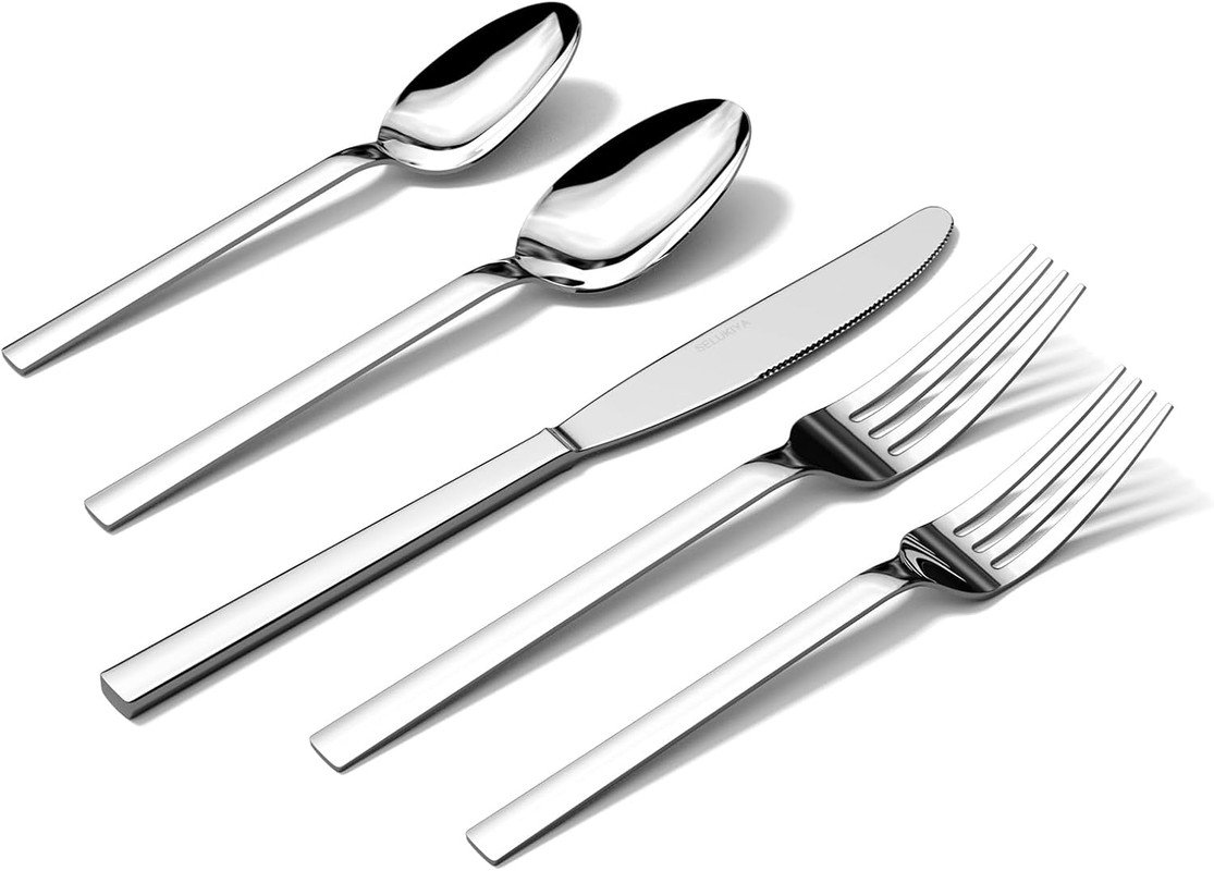 Ivy Bronx 5 Pieces Heavy Duty Stainless Steel Flatware Set | Wayfair