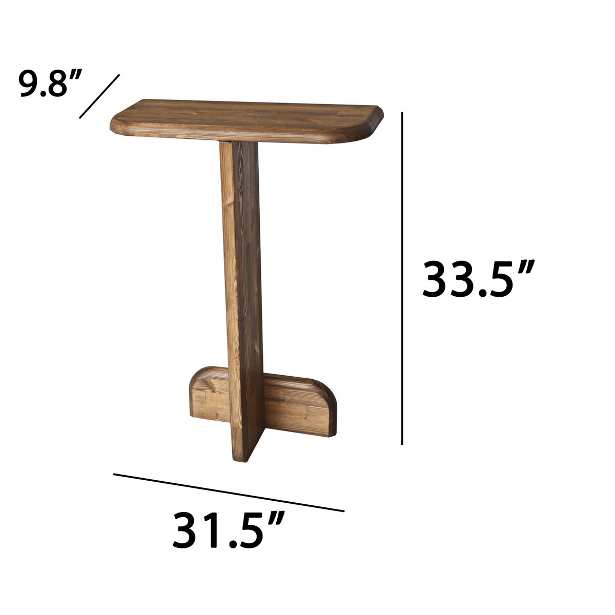 Hokku Designs Masa 31.5" Solid Wood Console Table | Wayfair