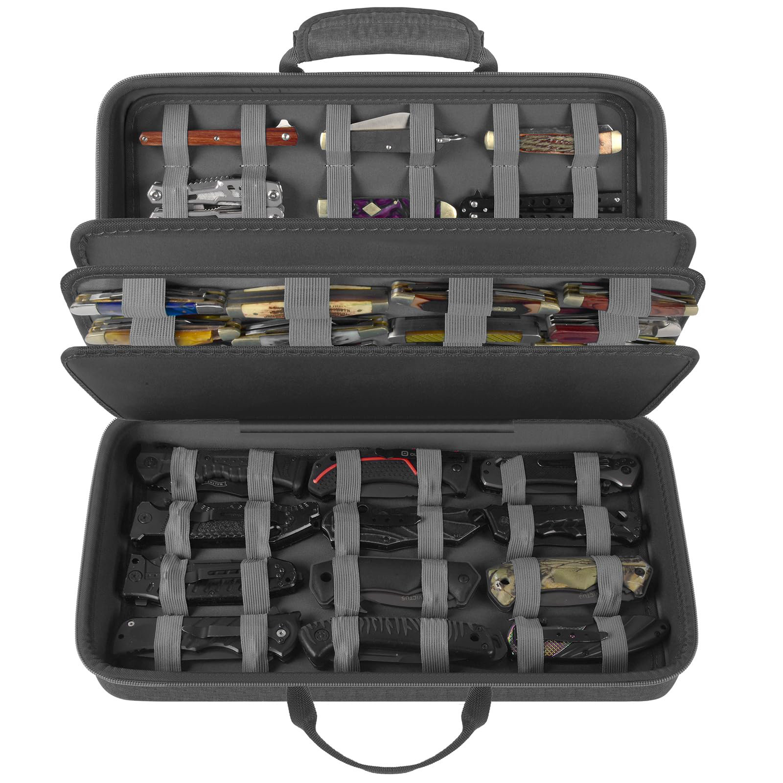 chuangyanUS Knife Display Case For 64+ Pocket Knives, Butterfly Knife ...