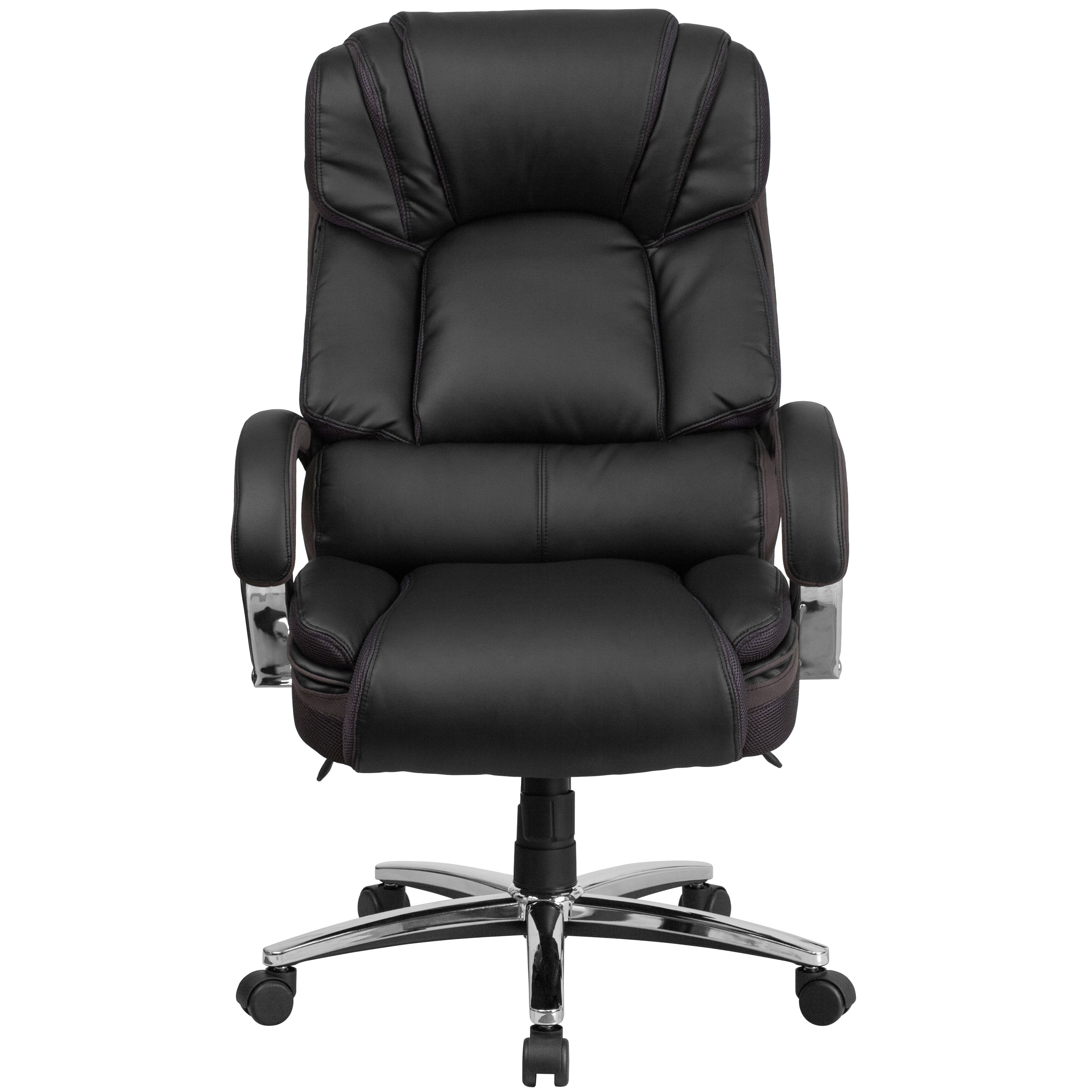 Flash Furniture Hercules Big & Tall 500 lb. Rated Leather Soft ...