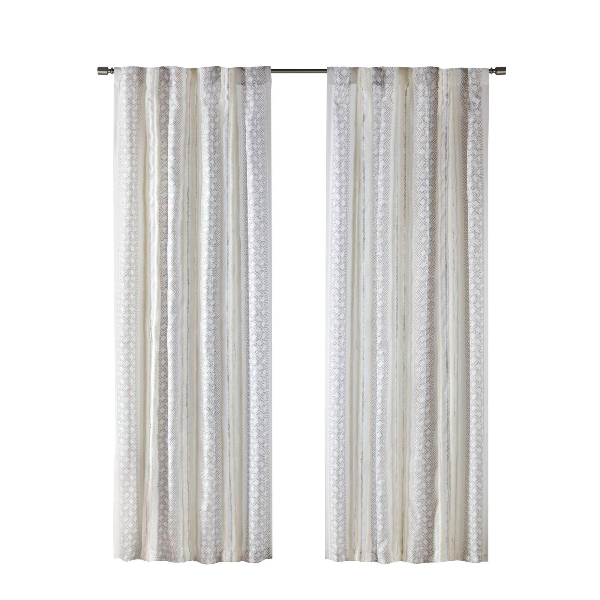 Hokku Designs 2-PK 50x84" Twist Tab Lined Window Curtain Panel | Wayfair