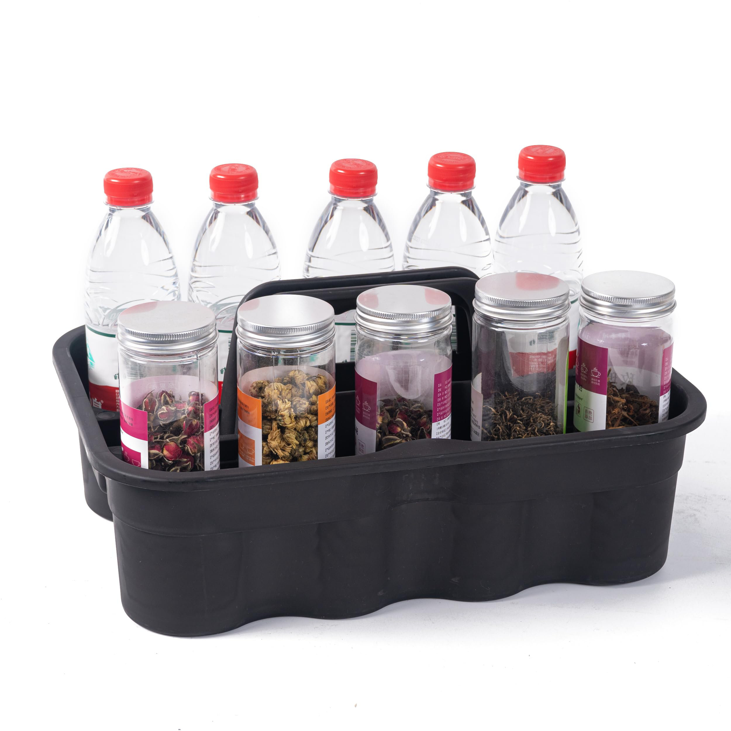 Latitude Run® Large Plastic Tote Tool & Deluxe Supply Cleaning Caddy ...