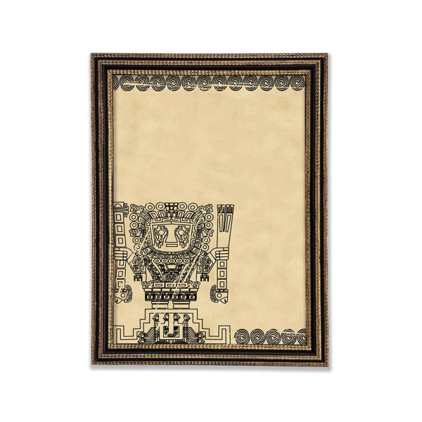 Latitude Vive Mayan Tribal Art - Single Picture Frame Print | Wayfair.co.uk