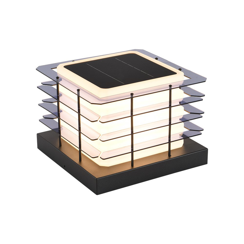 EP Designlab LLC Dimmable Solar-Powered Integrated LED Post Light | Wayfair