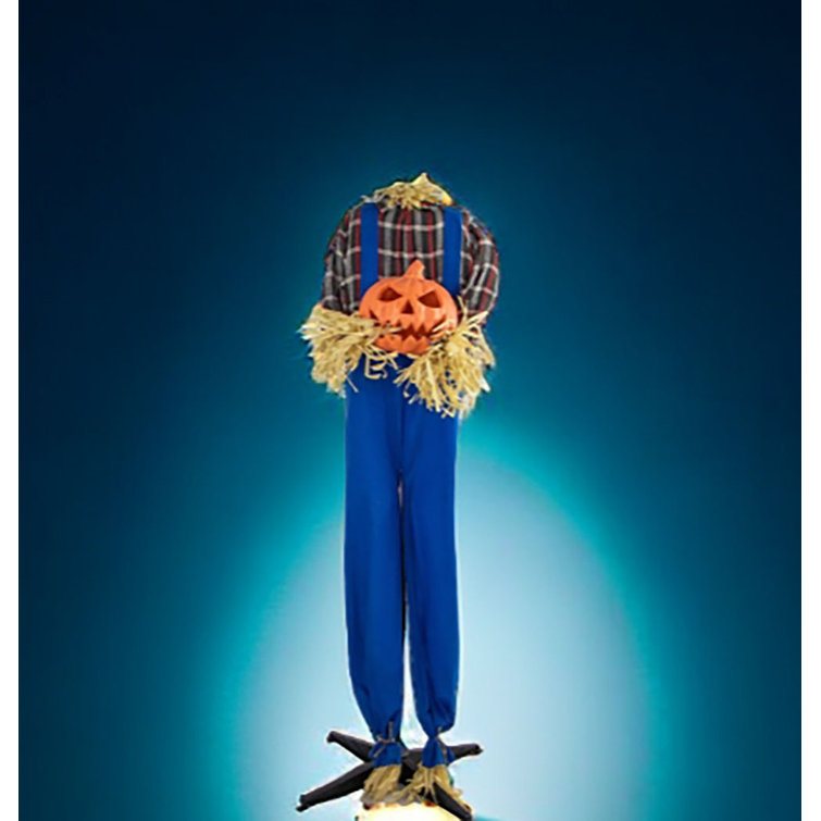 The Holiday Aisle® 57 po Animatronic Scarecrow Crow The Headless ...