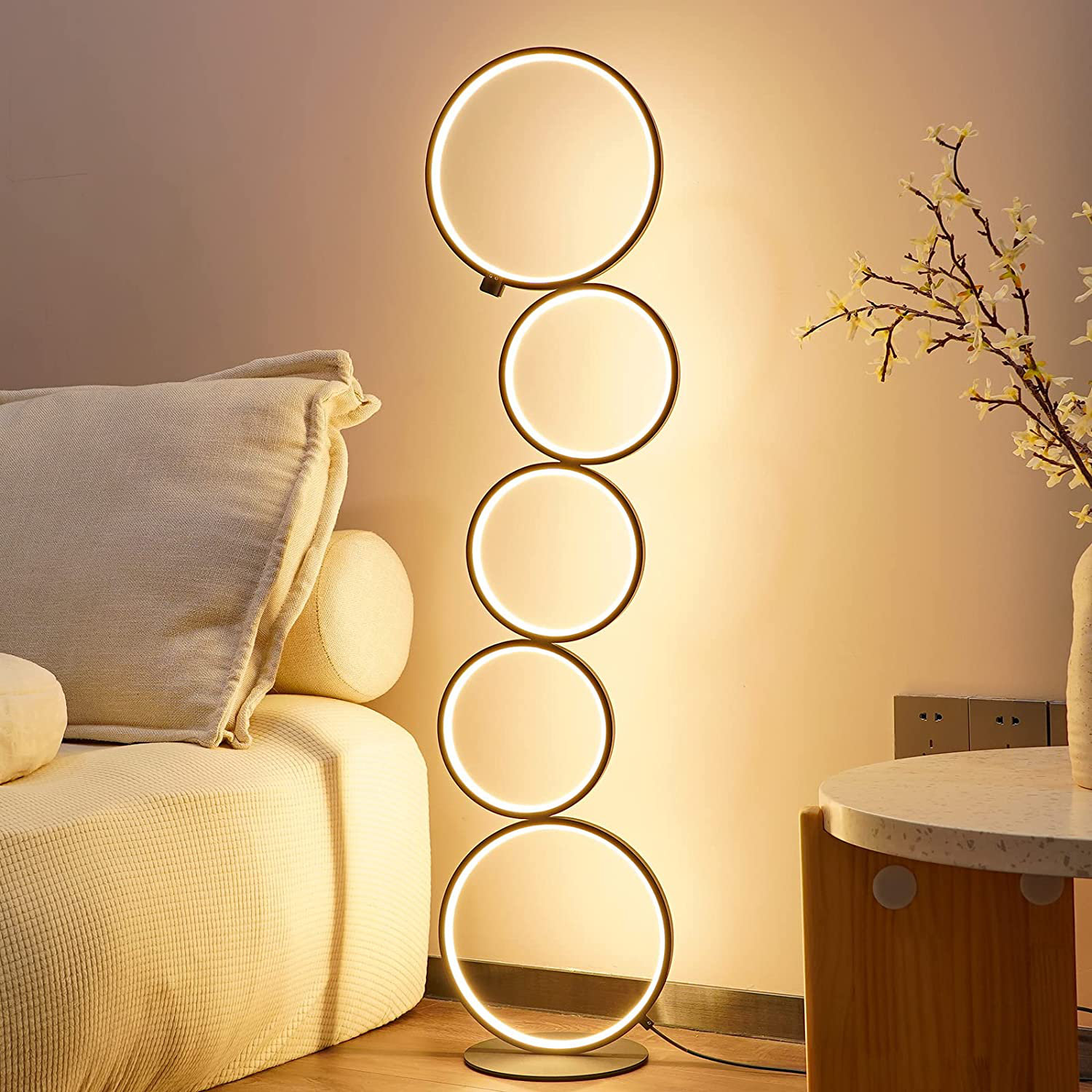 Brayden Studio® Annise 41.3" LED Column Floor Lamp & Reviews | Wayfair