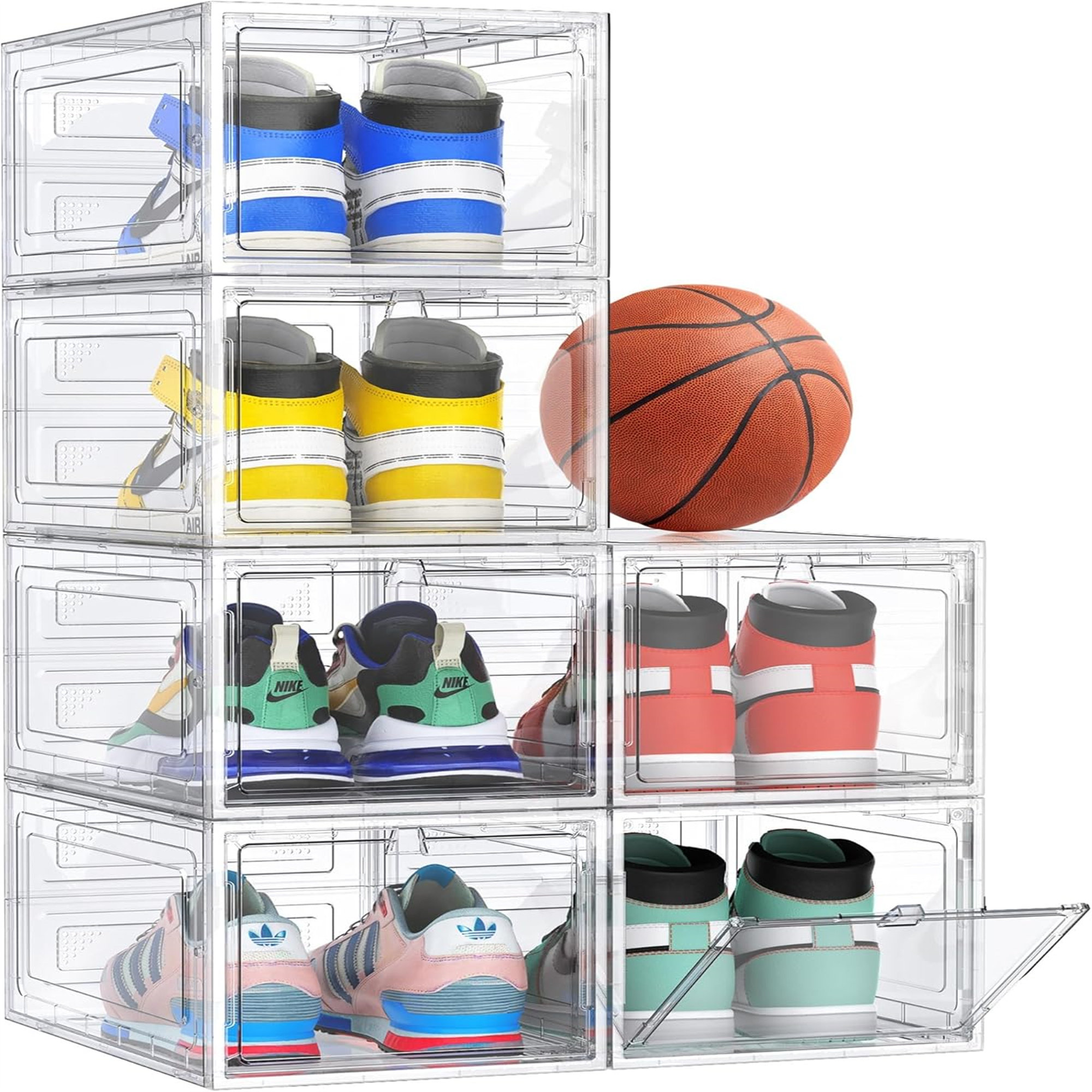 Rebrilliant 6 Pack Hard Sturdy Thickened XX Large Shoe Storage ...