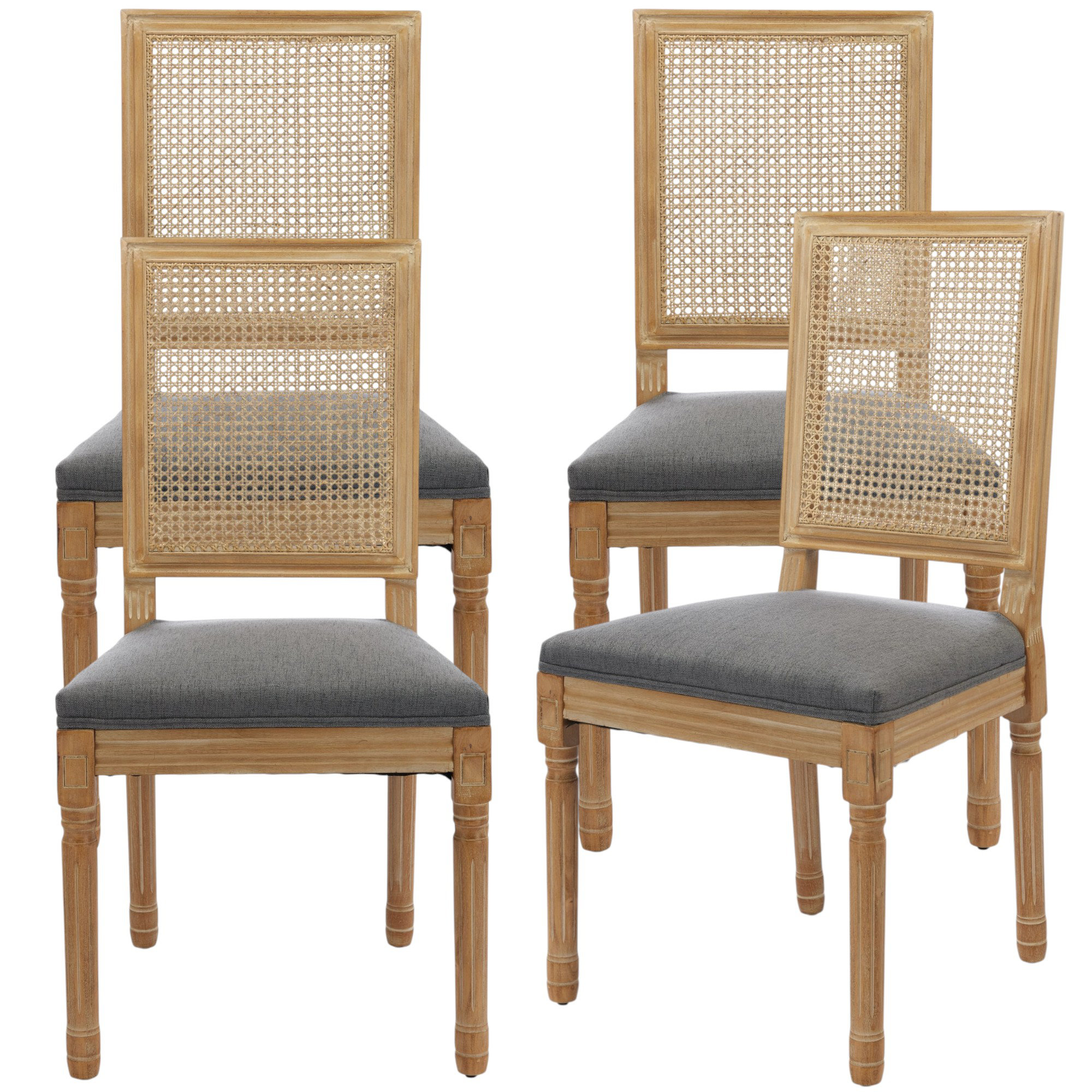 Ophelia & Co. Amando French Country Style Dining Chairs, Louis Dining ...