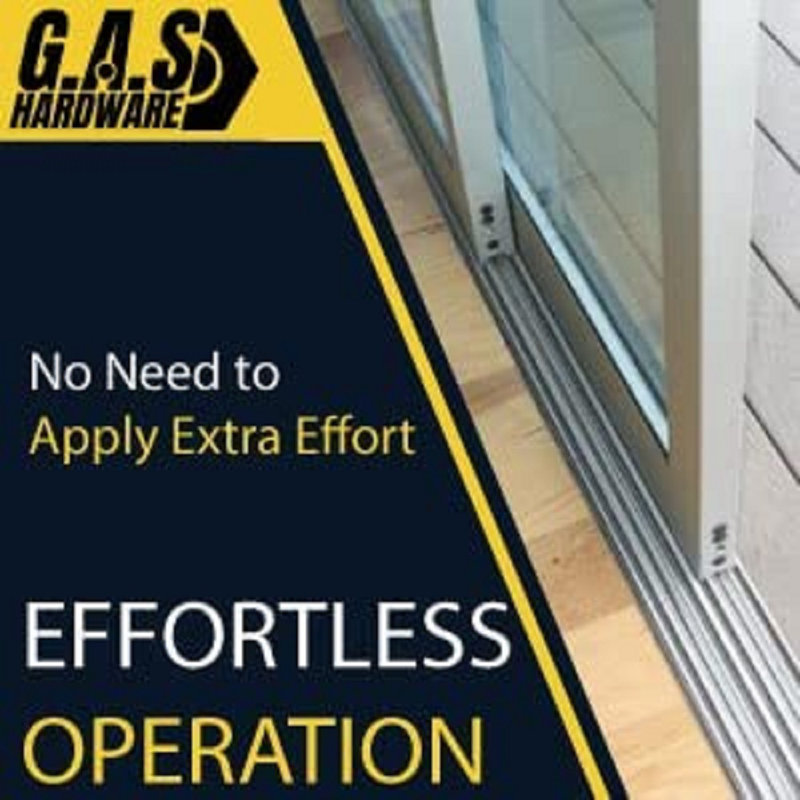 G.A.S. Hardware Screw on Track Cover for Sliding Patio Glass Doors ...