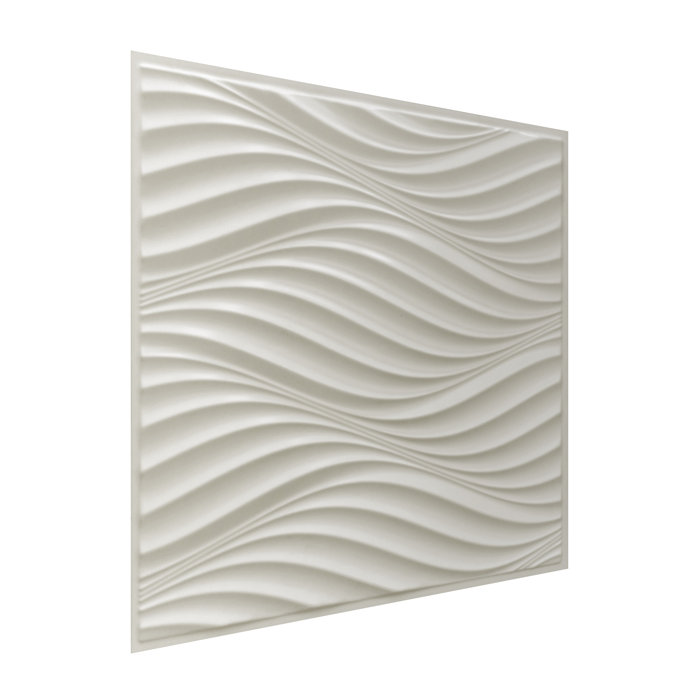 Dundee Deco Falkirk Retro 3D IV Off White Faux Waves PVC 3D Wall Panel ...