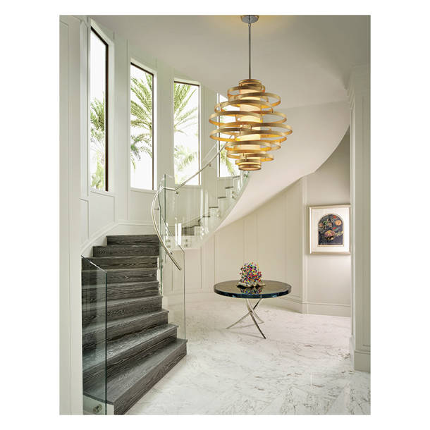 Corbett Lighting Vertigo 4 - Light Dimmable LED Geometric Chandelier ...