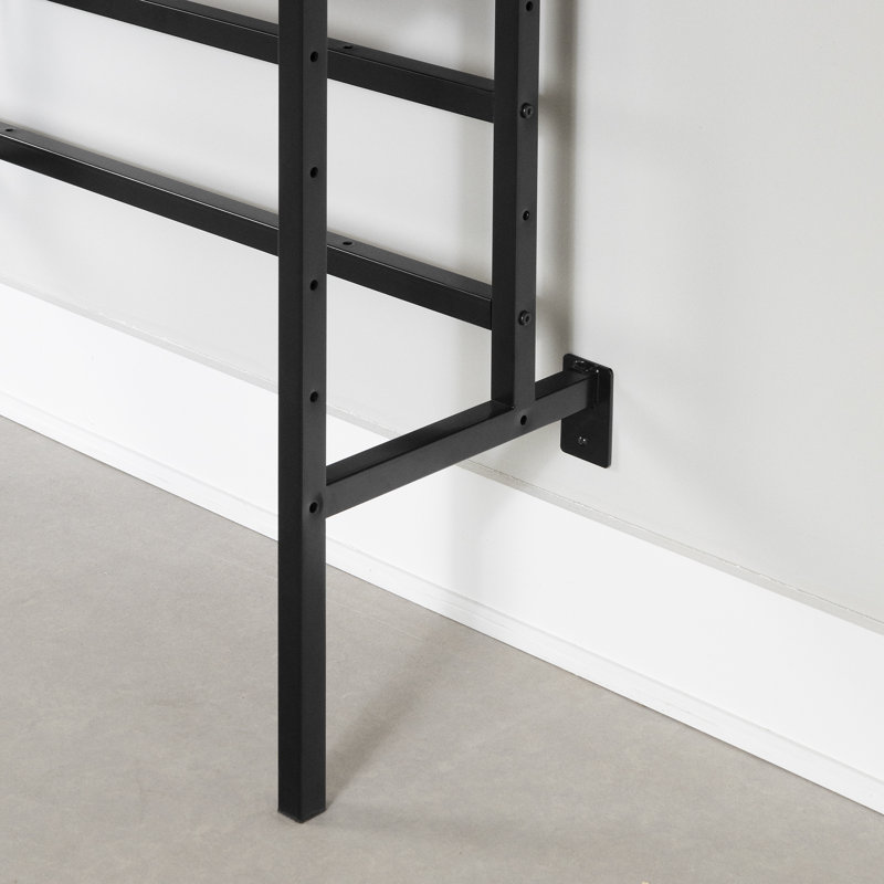 South Shore Kozack Floating Wall-Mounted Desk with Metal Legs & Reviews ...