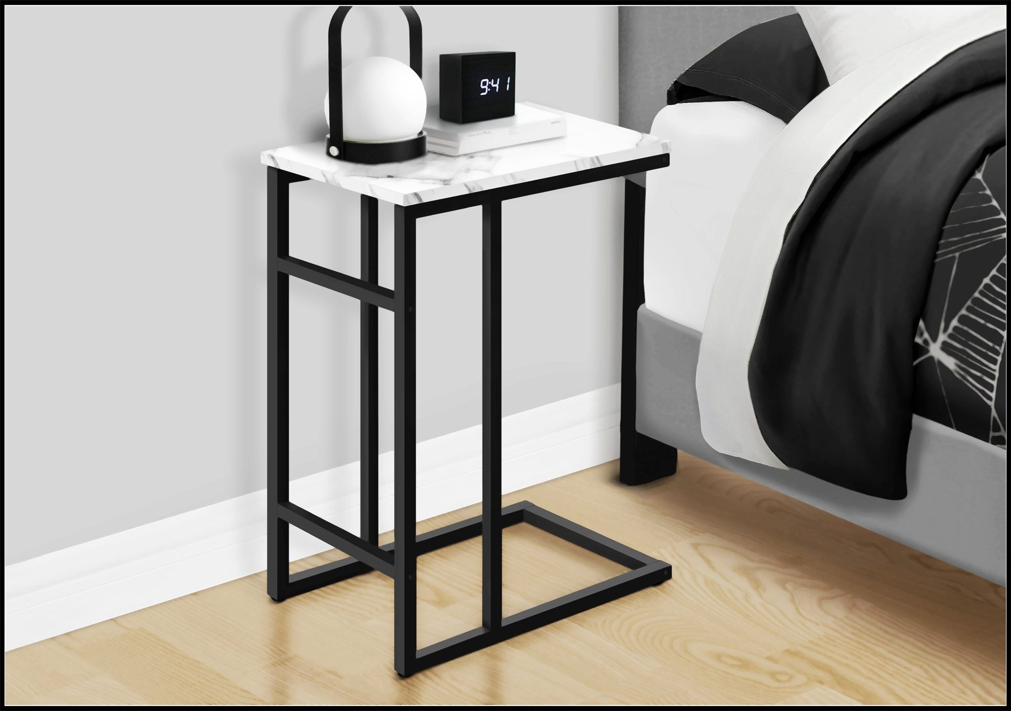 Wrought Studio™ C-shaped Accent Table,SIde Table,End Table | Wayfair