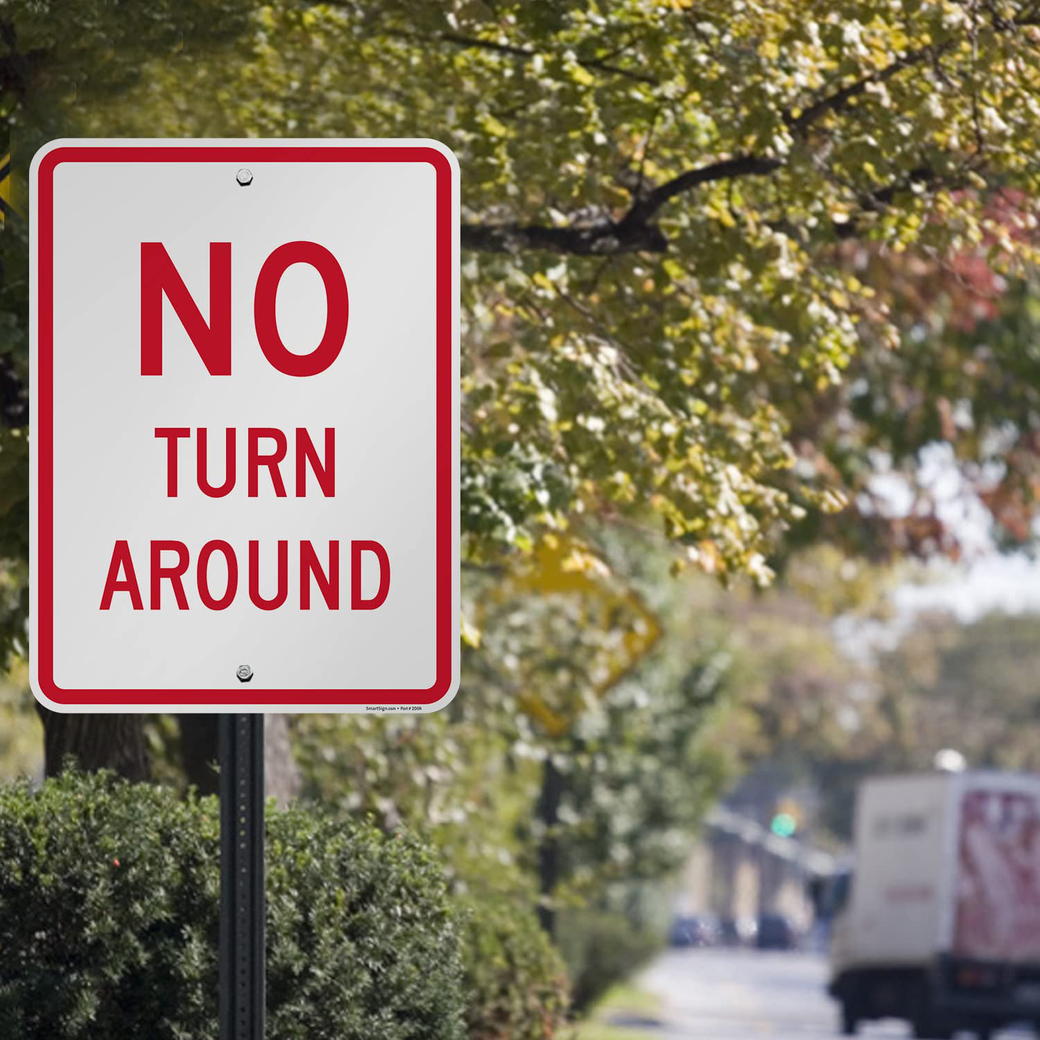 SmartSign No Turn Around | Wayfair