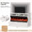 Ivy Bronx 50" 3 Sided Electric Fireplace - Wayfair Canada