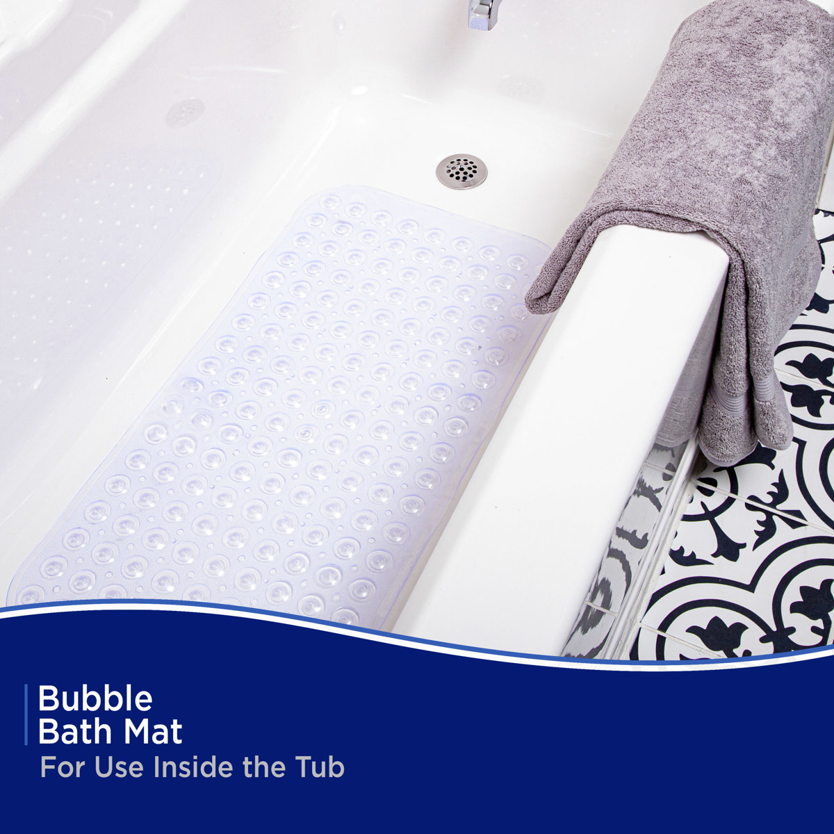 Kenney Microban Protected Bubble Bath Mat, 26.75" L x 14.5" W & Reviews ...