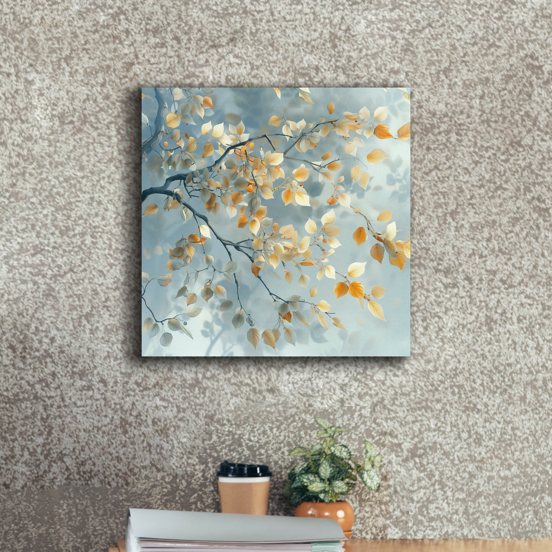 Epic Graffiti 'Frost Kisses Golden Leaves' by r3darch0n Canvas Wall Art ...