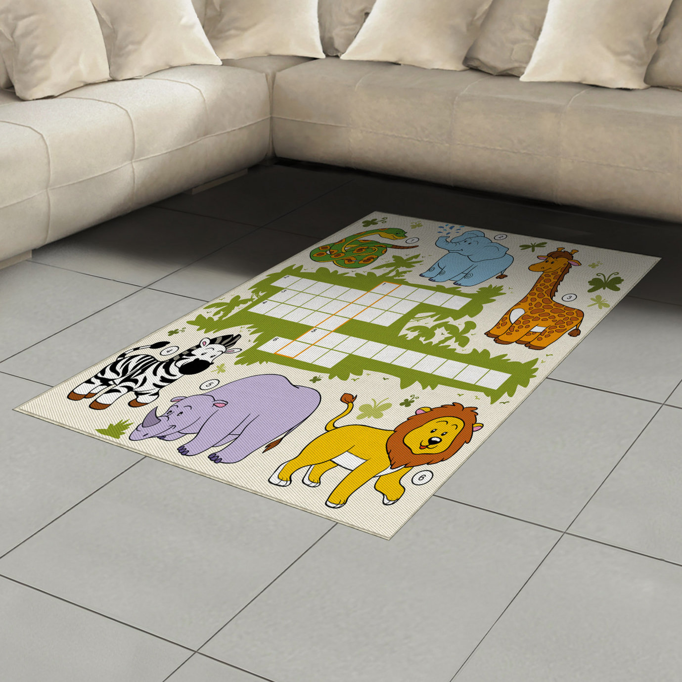 East Urban Home Word Search Game High Density Long Fiber Poly Threads ...