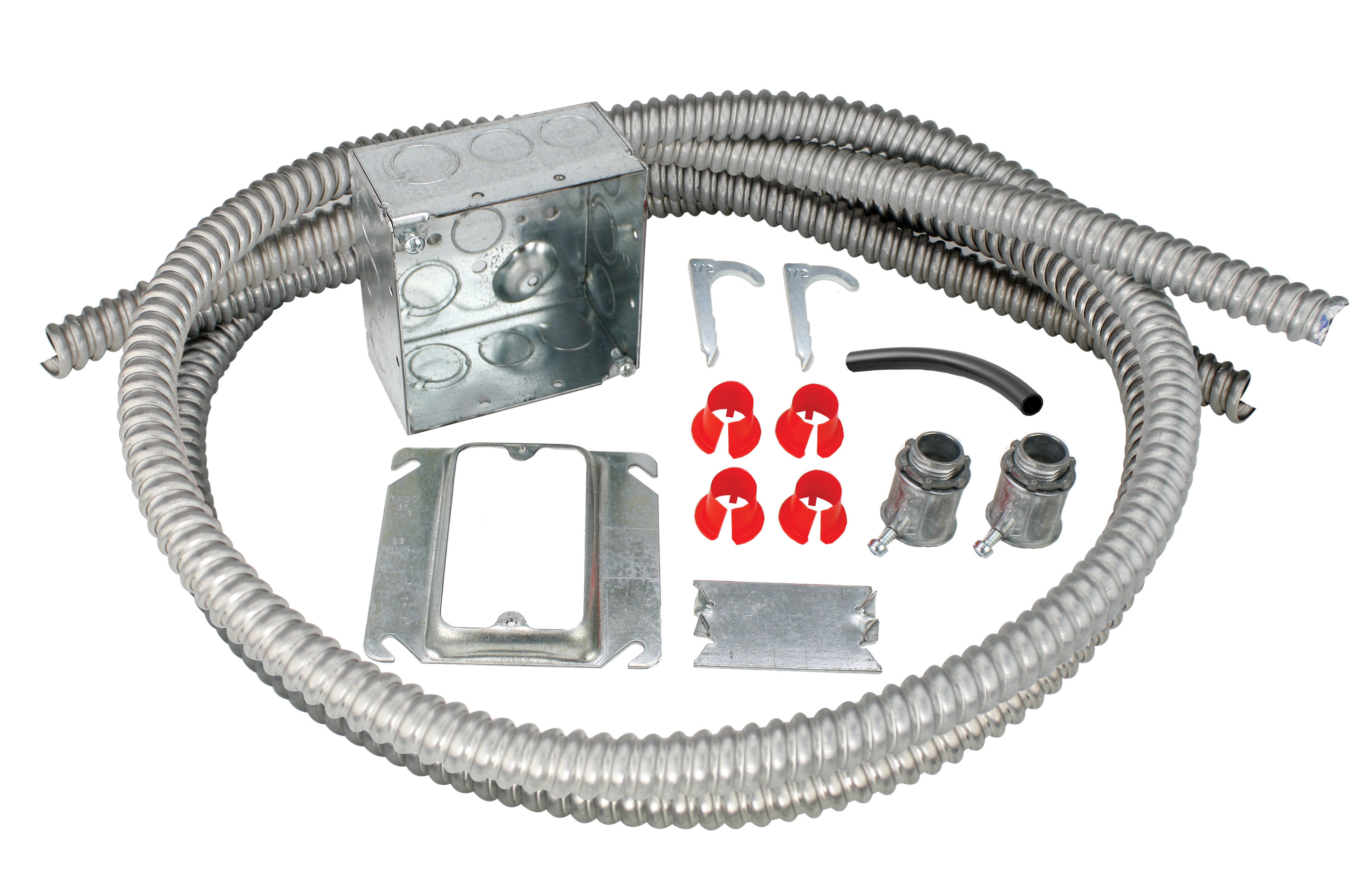 WarmlyYours Electrical Rough-in Kit Double Gang Box with 2 Conduits ...