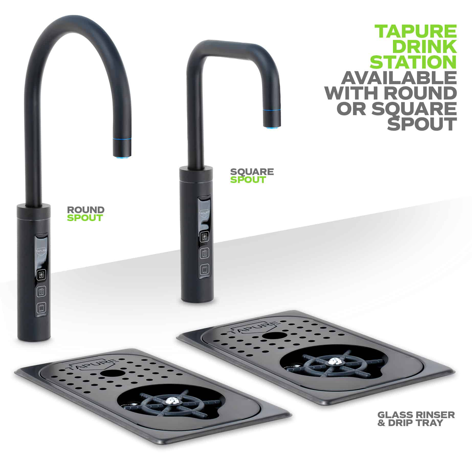 Tapure Modern Drink Station with Square Purifier - Instant Boiling ...