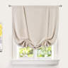 August Grove® Antonino Linen Textured Blackout Tie Up Curtains Double ...