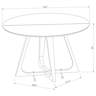 Everly Quinn Kamarea 51" Marble Dining Table | Wayfair