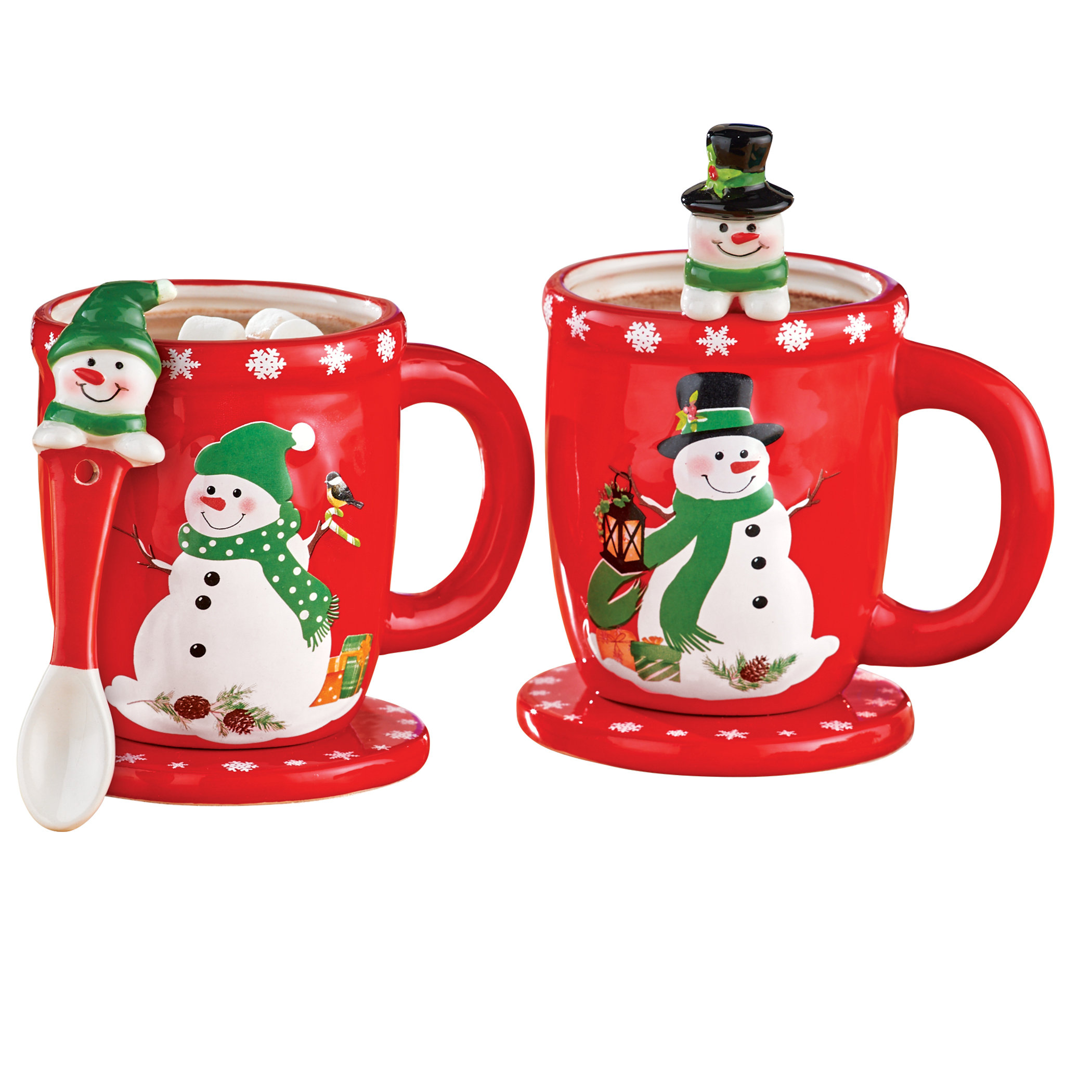 The Holiday Aisle® Snowman Mug Set Of 2 - Wayfair Canada