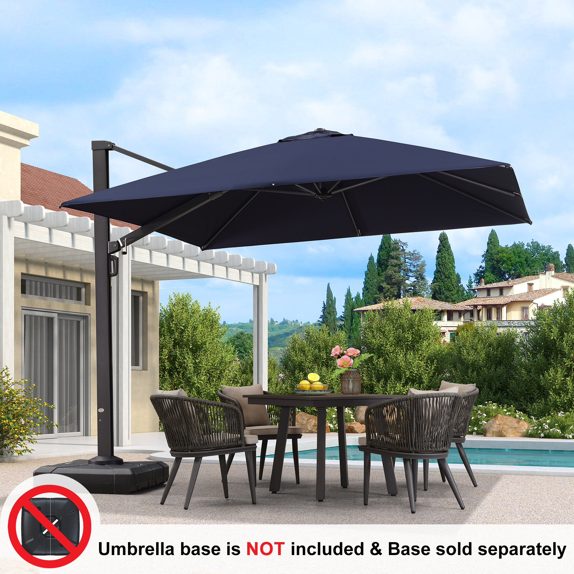 Arlmont & Co. Henrikas Arlmont & Co. 10' X 10' Square Cantilever ...