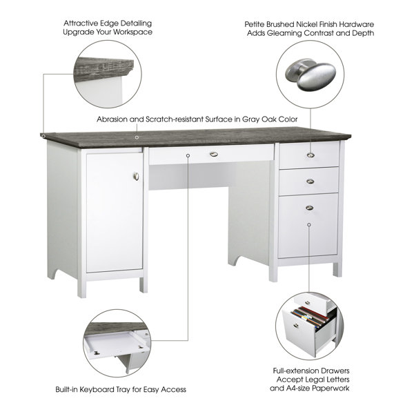 Laurel Foundry Modern Farmhouse Coble Computer Desk & Reviews | Wayfair