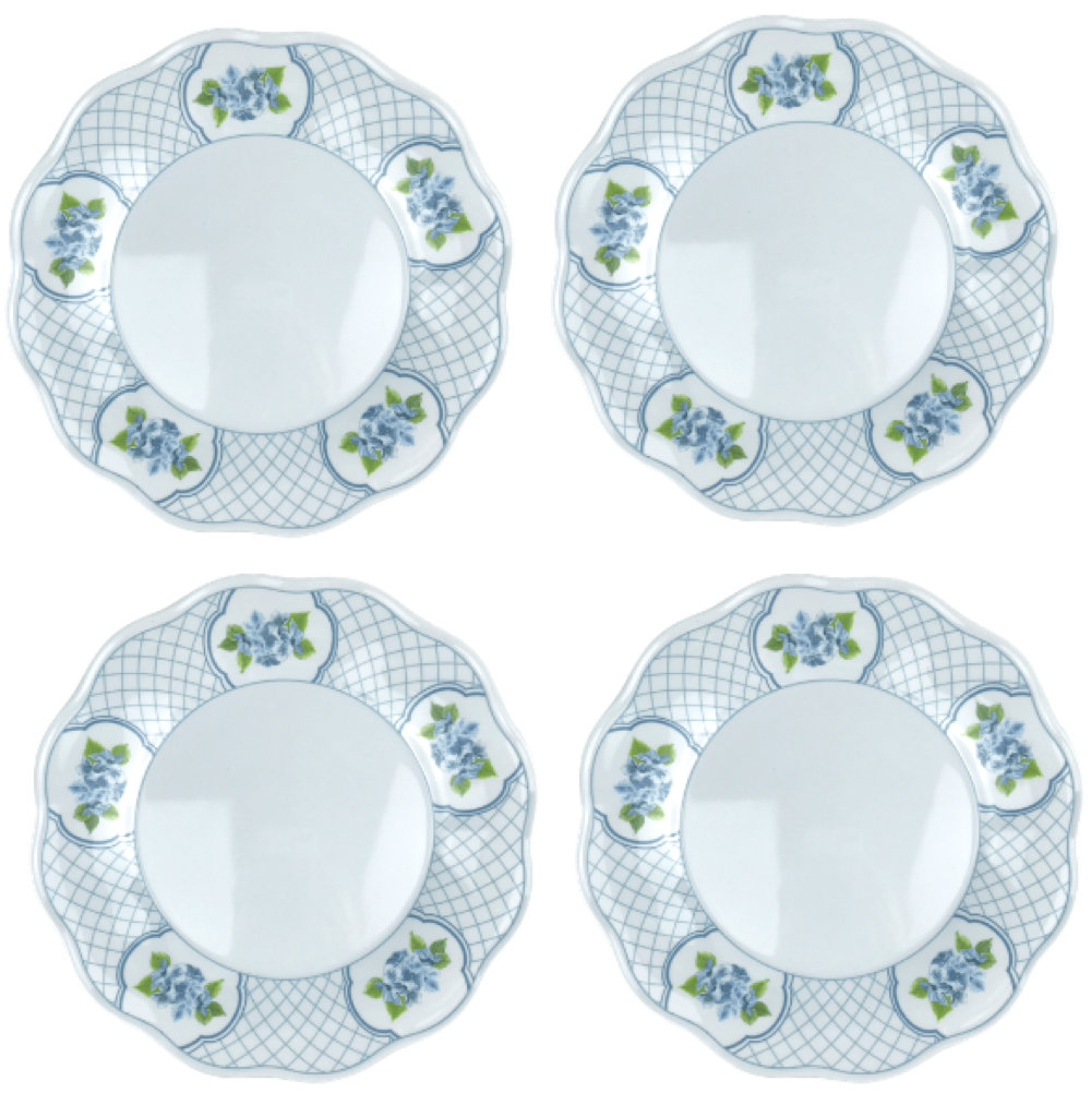 The Enchanted Home BEAUTIFUL SET OF HYDRANGEA GARDEN DINNER PLATES ...