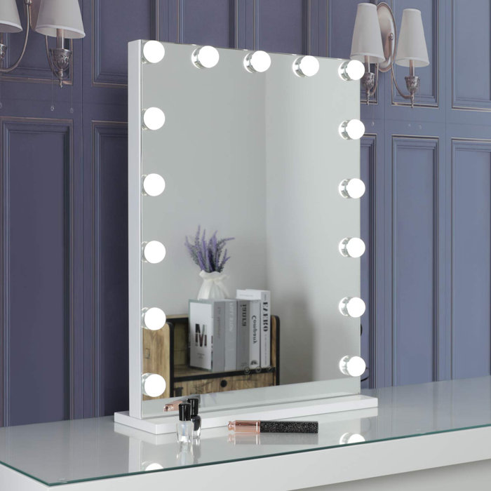 Willa Arlo Interiors Alongi Metal Flat LED Mirror & Reviews | Wayfair