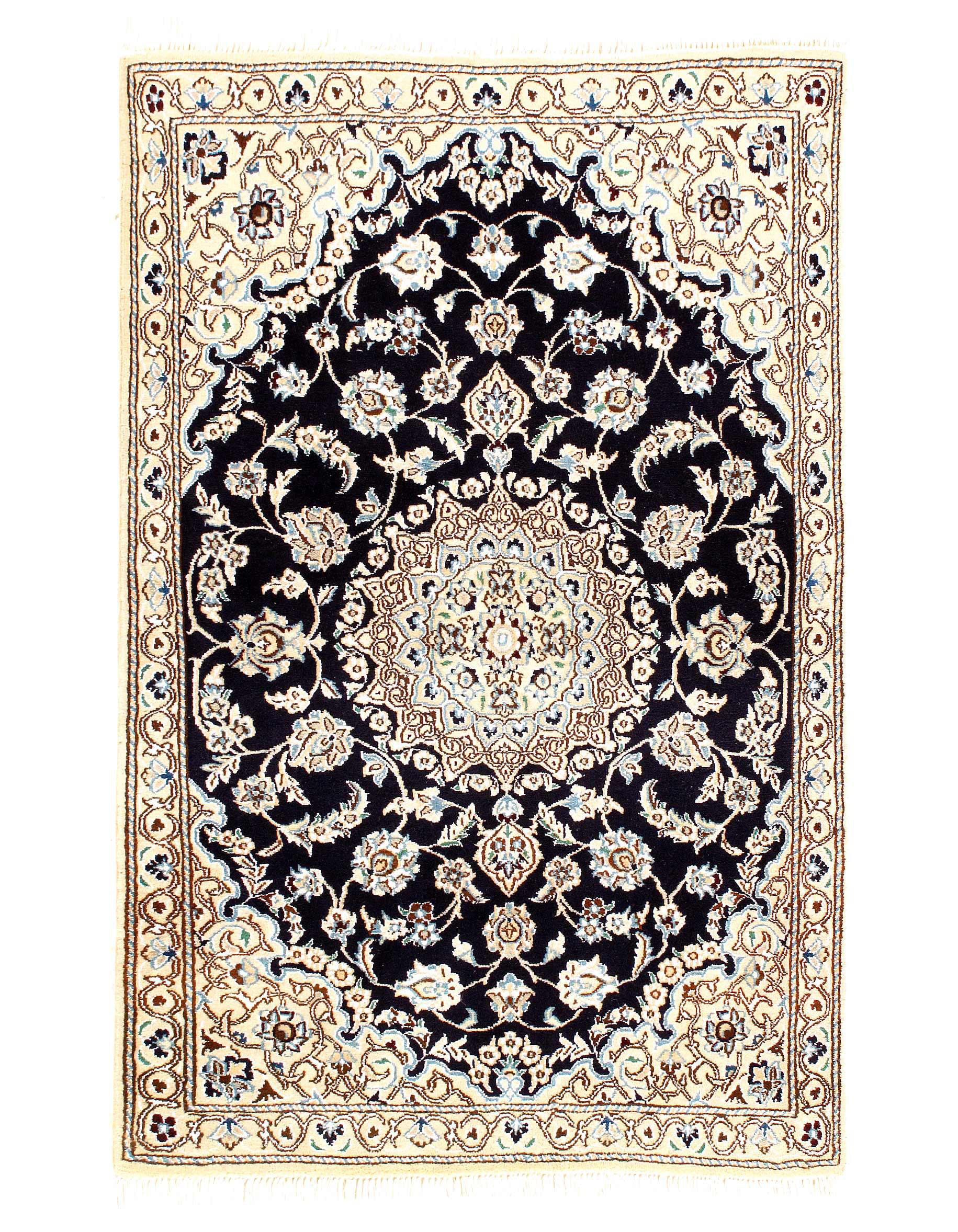 Isabelline Mirutil Oriental Handmade Rectangle 2'11" x 4'6" Wool/Cotton ...