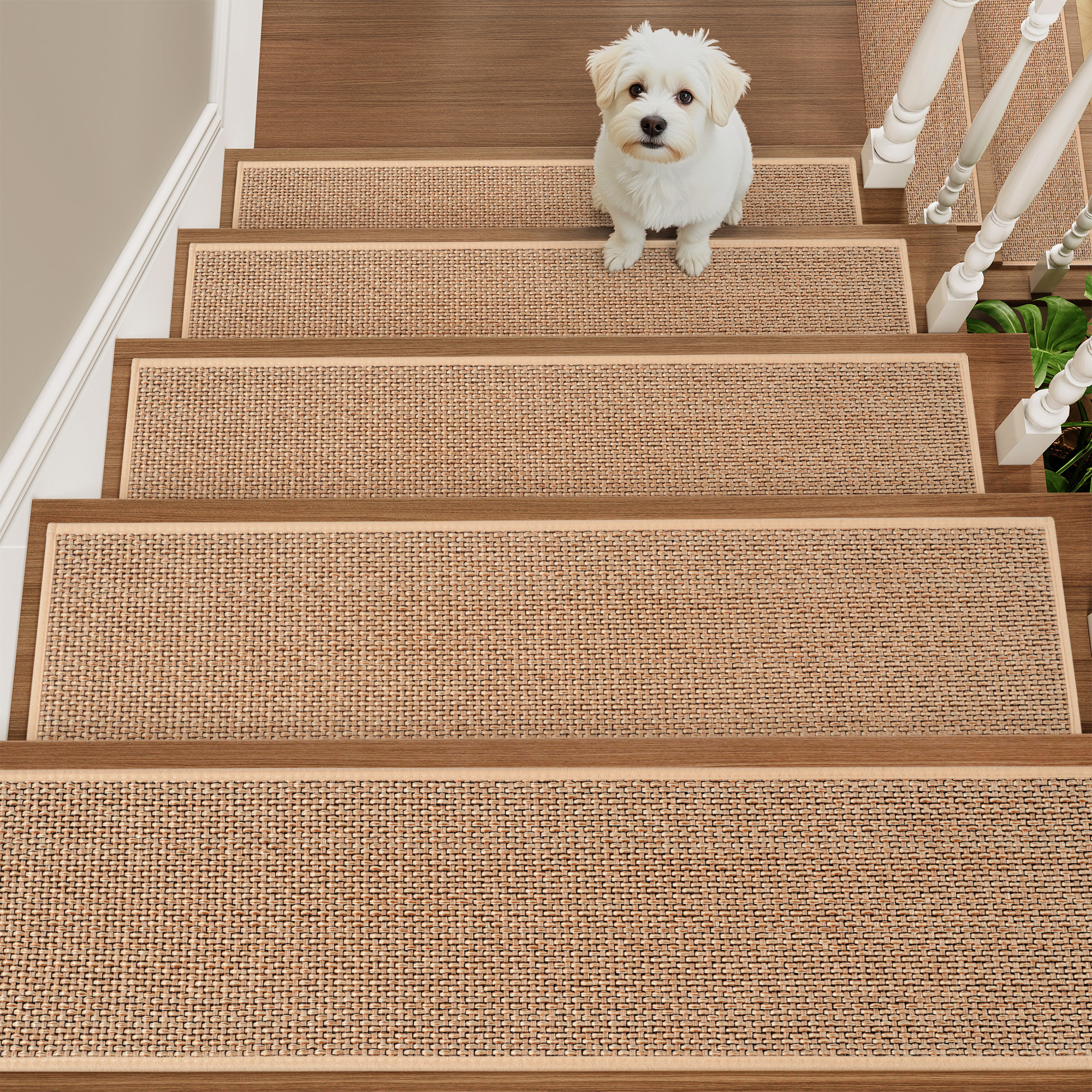 Latitude Run® Non-Slip Woven Stair Treads (Set Of 15) & Reviews ...