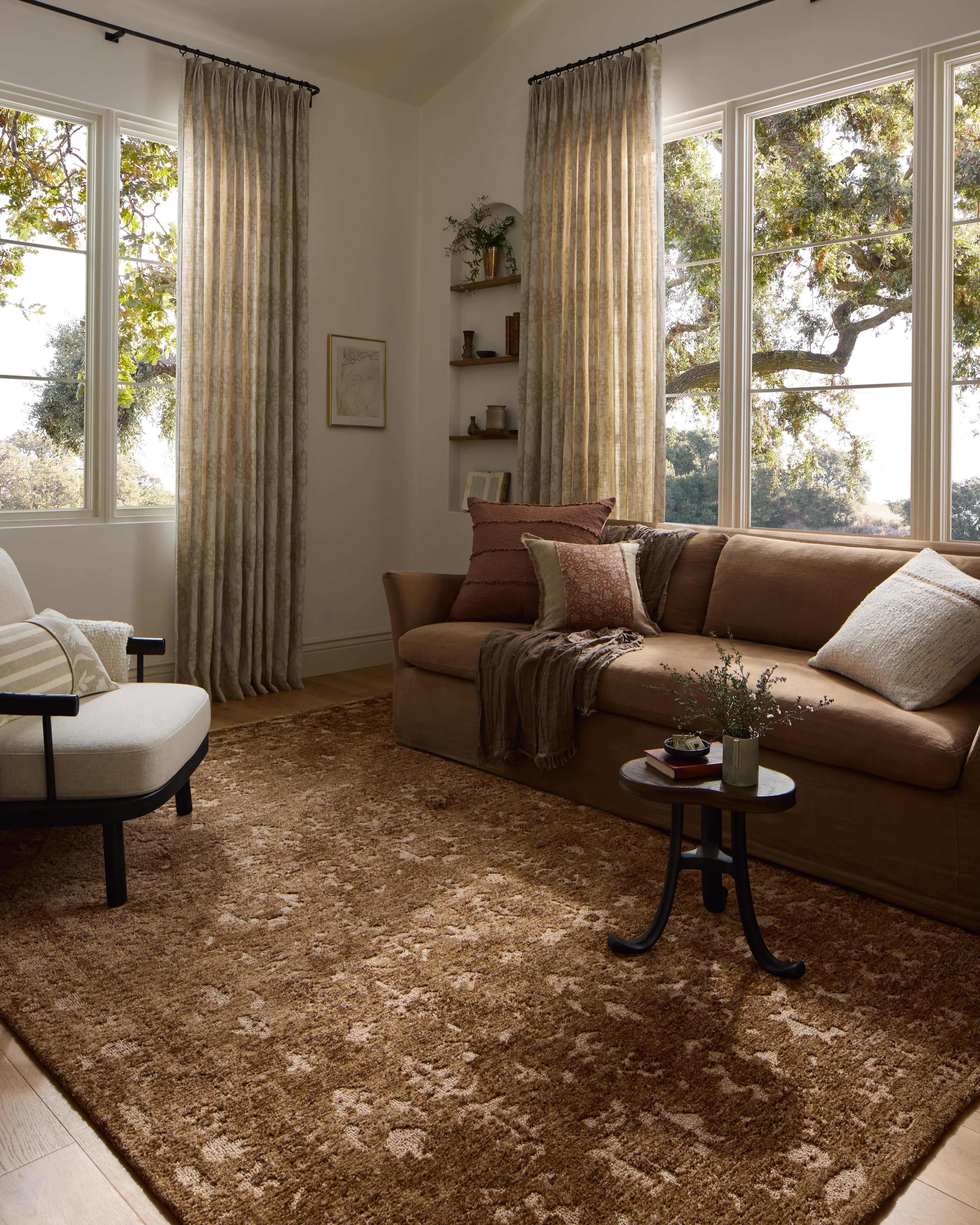Charlton Home Loloi Grisnold Mocha / Sand Area Rug - Wayfair Canada